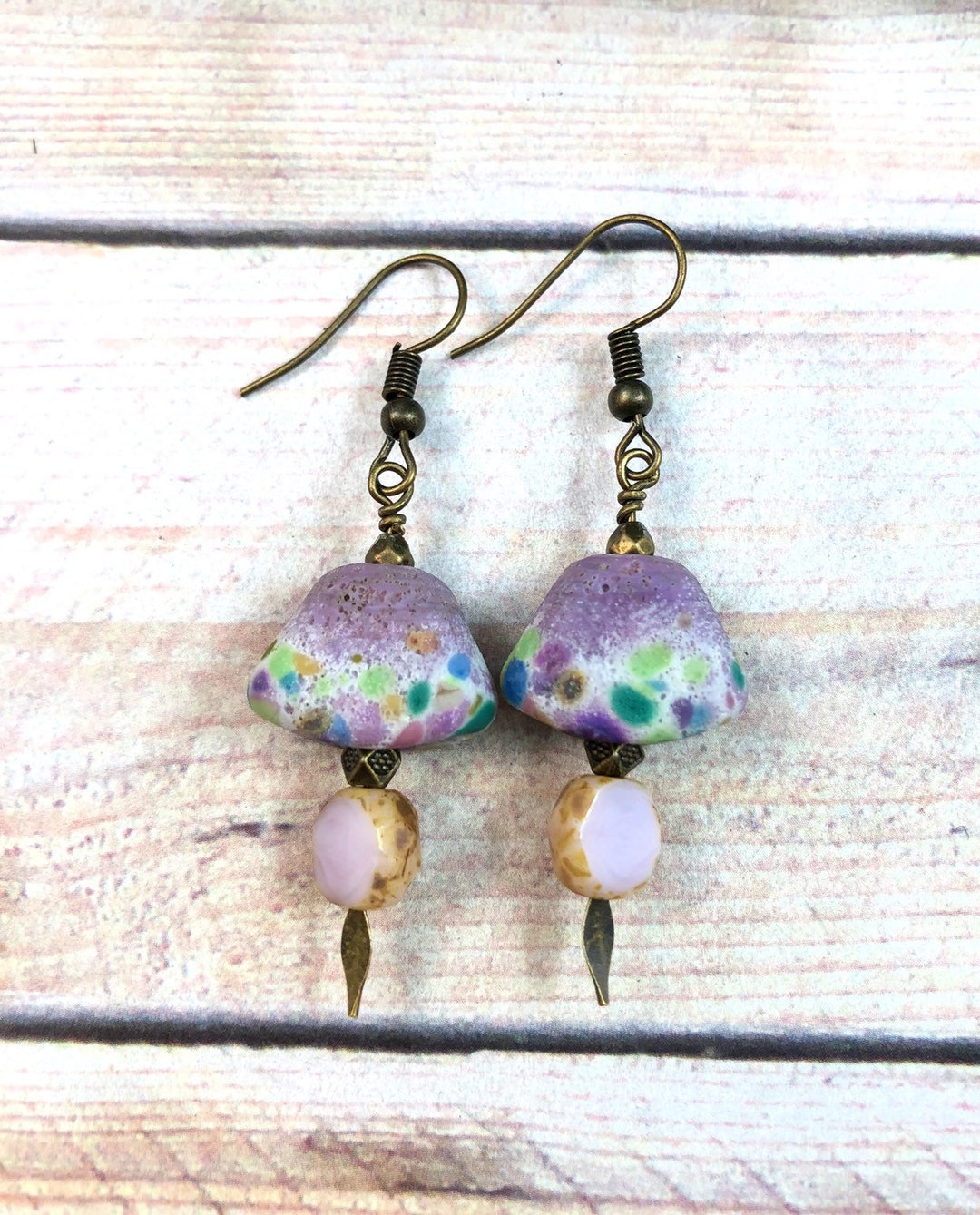 Mom Earring Gift, Crusty Earrings Squishy Earrings Boho Jewelry Hippie ...