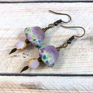 Mom Earring Gift, Crusty Earrings Squishy Earrings Boho Jewelry Hippie ...