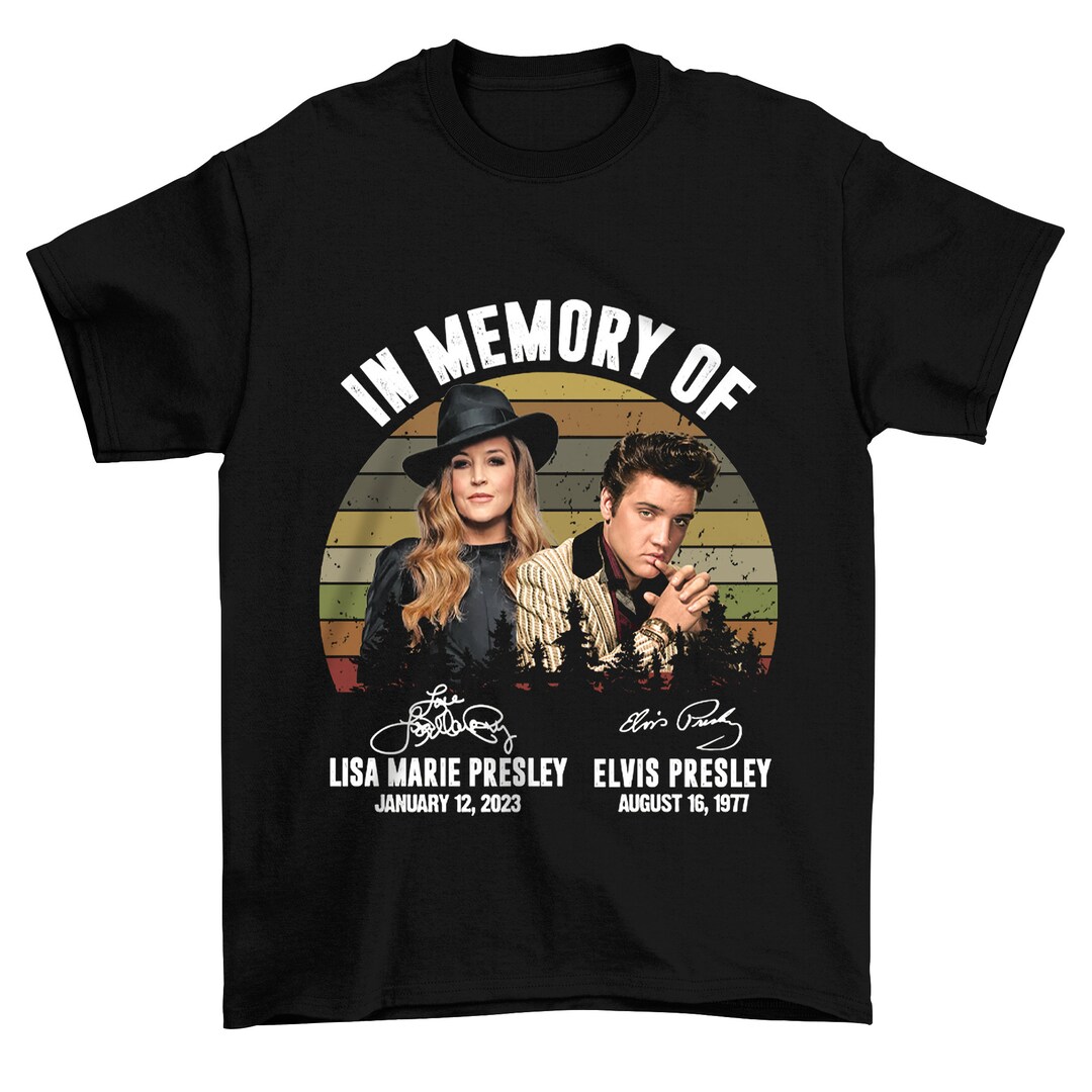 In Memory of Lisa Marie Presley 12 2023 and Elvis Presley 16 - Etsy