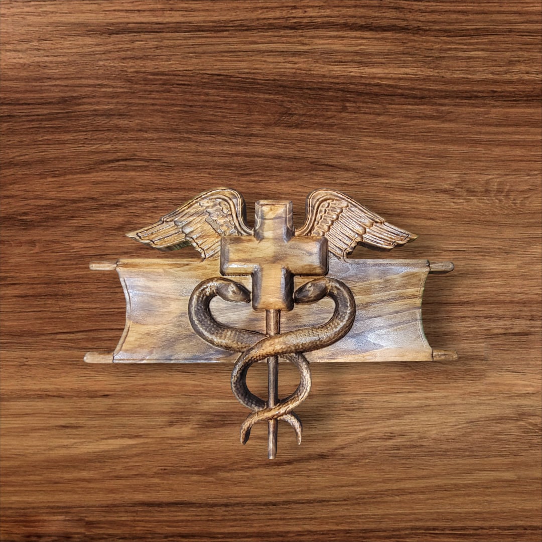 3D CNC Carved, US Army Expert Field Medic Badge - Etsy