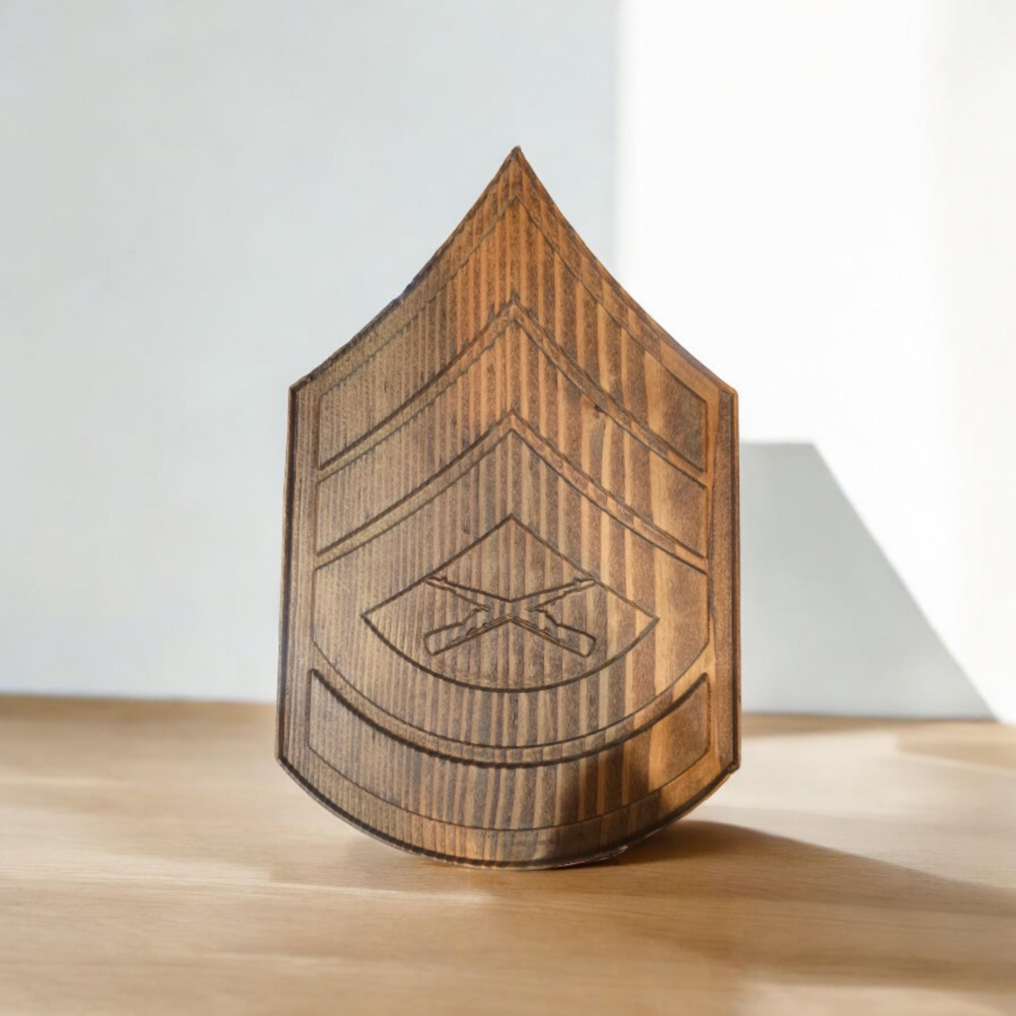 CNC Carved USMC Ranks Enlisted (annotate in Your Order Notes What Grade ...