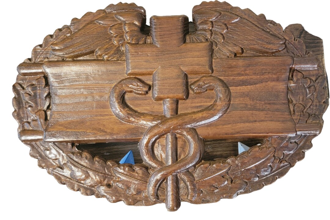 3d Carved US Army Combat Medic Badge - Etsy