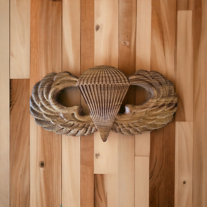 3D Carved,us Army Airborne Wings - Etsy