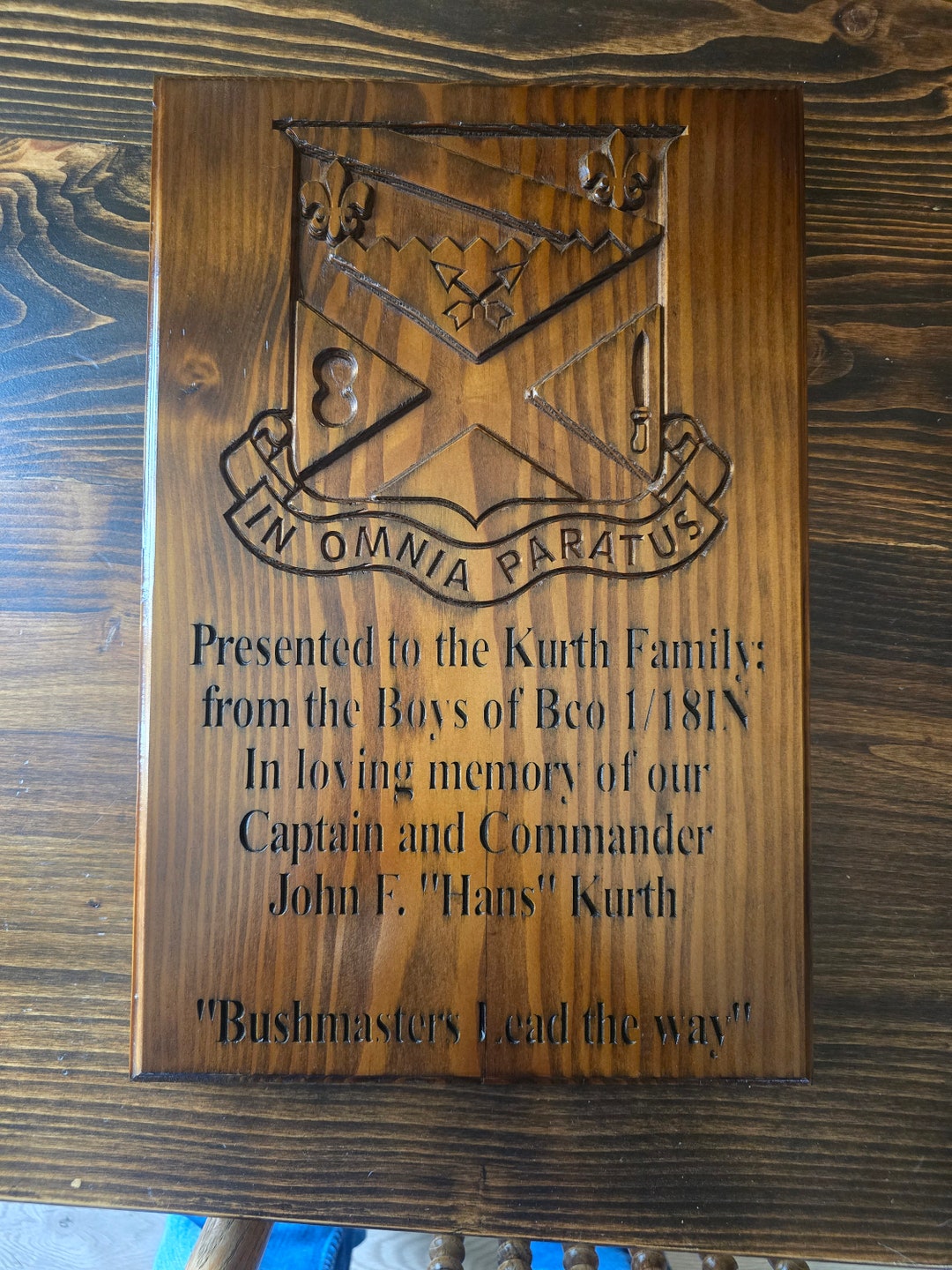 CNC Carved, Custom Plaques, for Retirement, PCS or Any Special Occasion ...