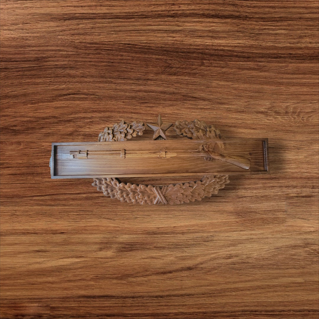 3D Carved, US Army CIB W/star - Etsy