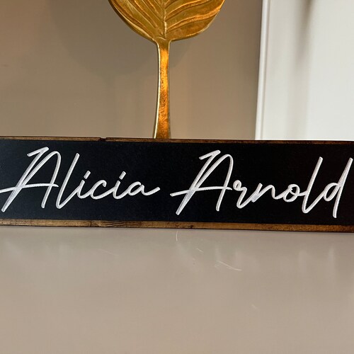 Custom Geologist Desk Name Plate Wedge Personalized Geology - Etsy