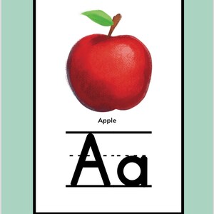 Digital- Classroom Alphabet Cards- Printable - Etsy
