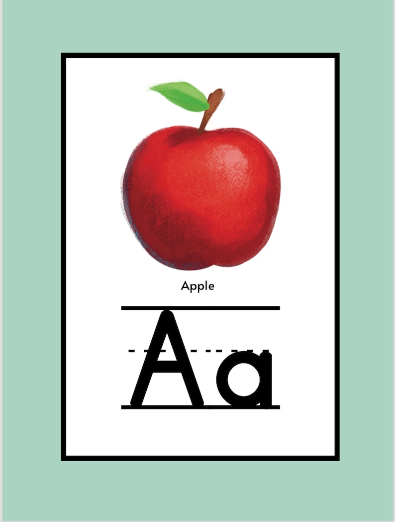 Digital Classroom Alphabet Cards Printable - Etsy