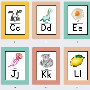 Digital- Classroom Alphabet Cards- Printable - Etsy