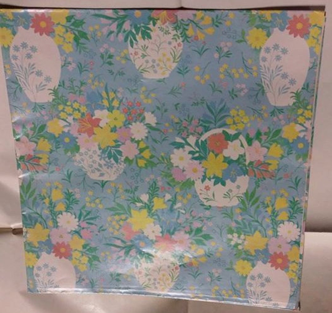 Vintage Spring Wrapping Paper - Etsy