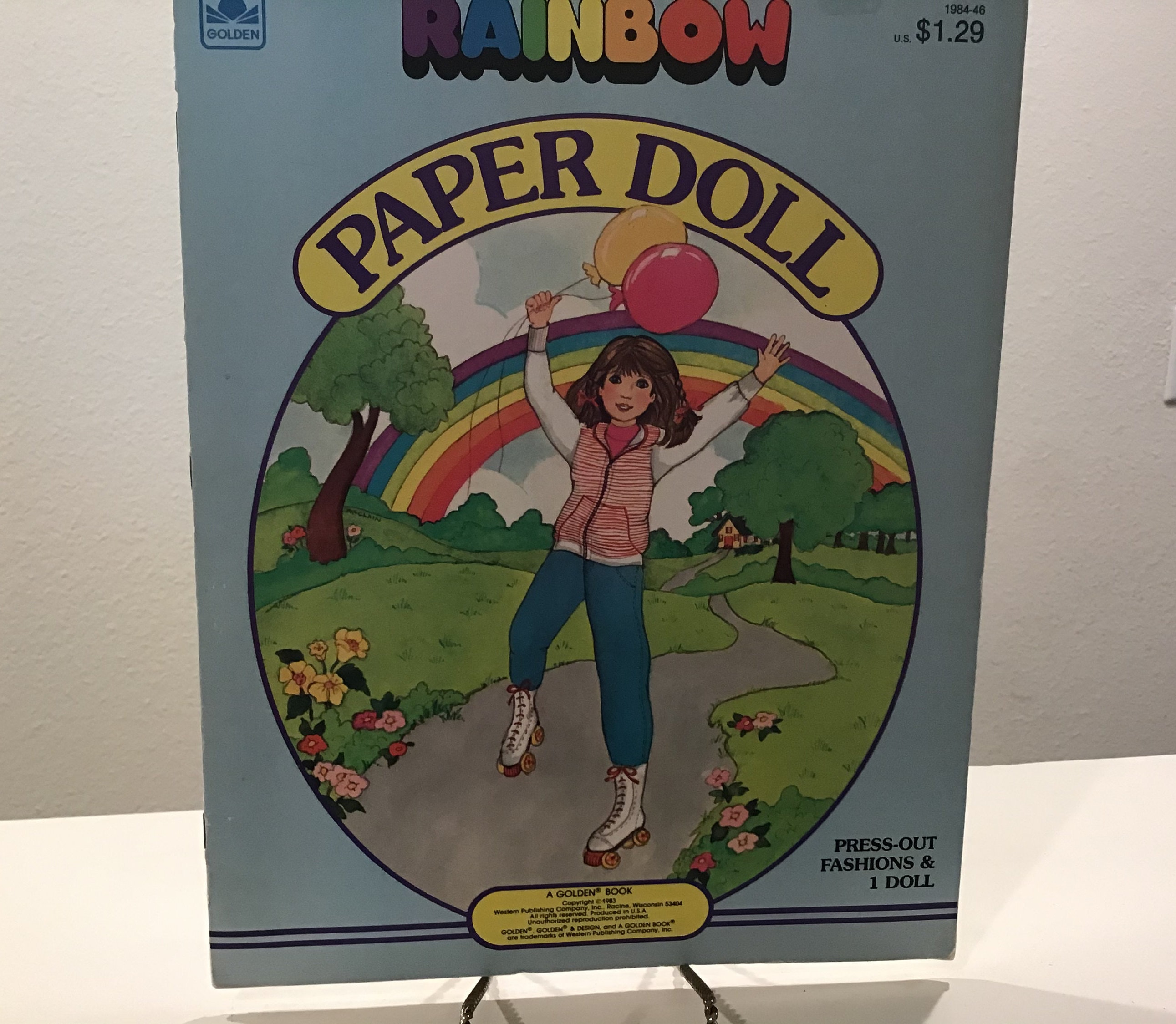 Rainbow Paper Doll - Etsy