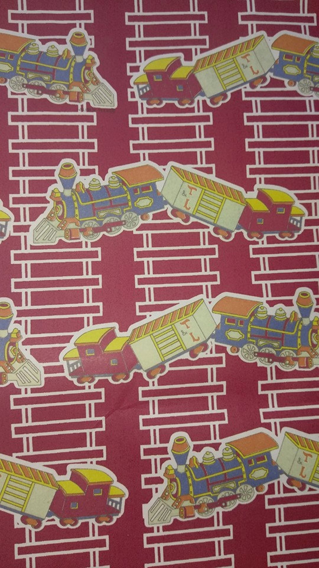 Vintage Train Wrapping Paper/shelf Liner - Etsy