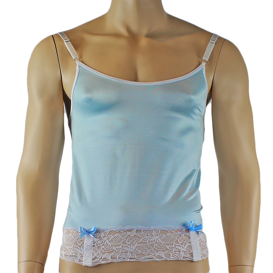 Mens Camisole Bustier Garter Top With Pouch G String Etsy