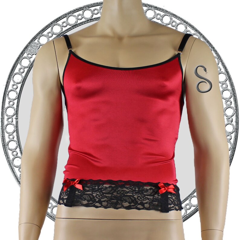 Mens Joanne Camisole Bustier Garter Top With Detachable Etsy