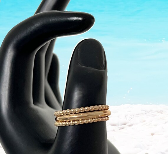 Stacking Rings / Set of Three Thumb Finger or Toe Rings / - Etsy