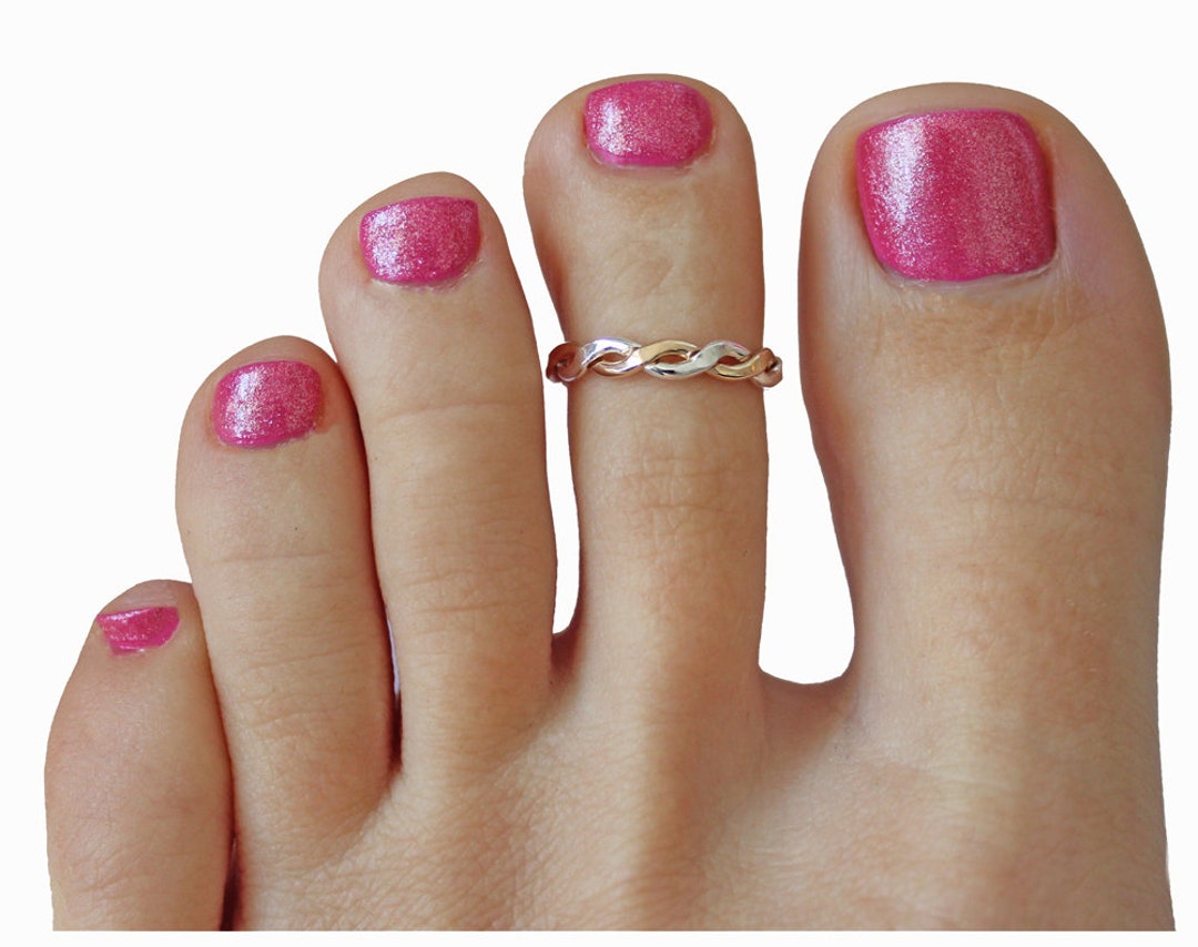 Twine Medley Fitted Toe Ring / Sterling Silver and 14K Gold Fill ...