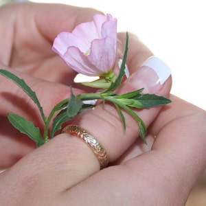 Garden Party Floral Design Ring / 5mm Wide / Gold Fill or .925 Sterling ...