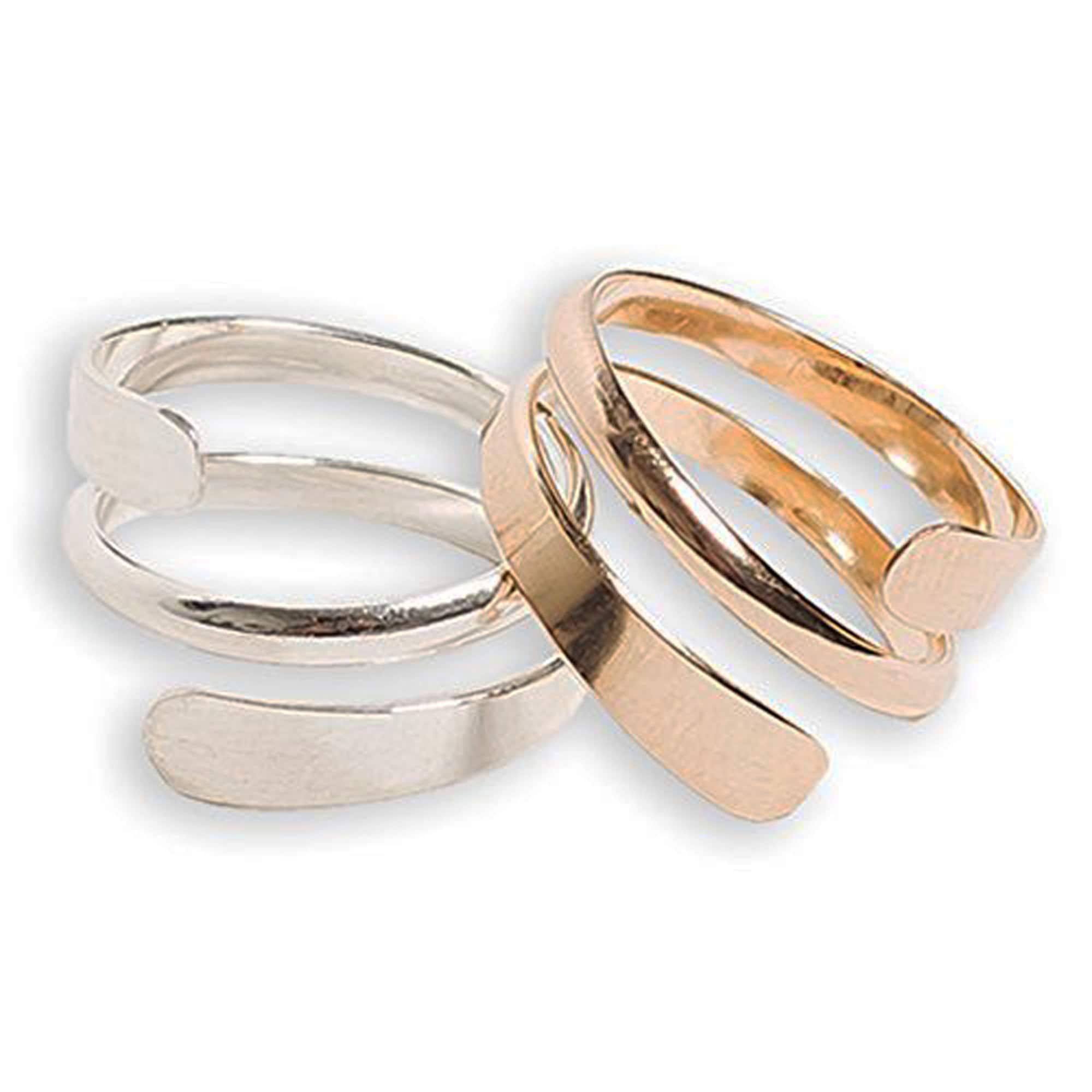 Wrap Around Thumb Ring: Sterling Silver or 14K Gold Fill (size 8-10) - Etsy