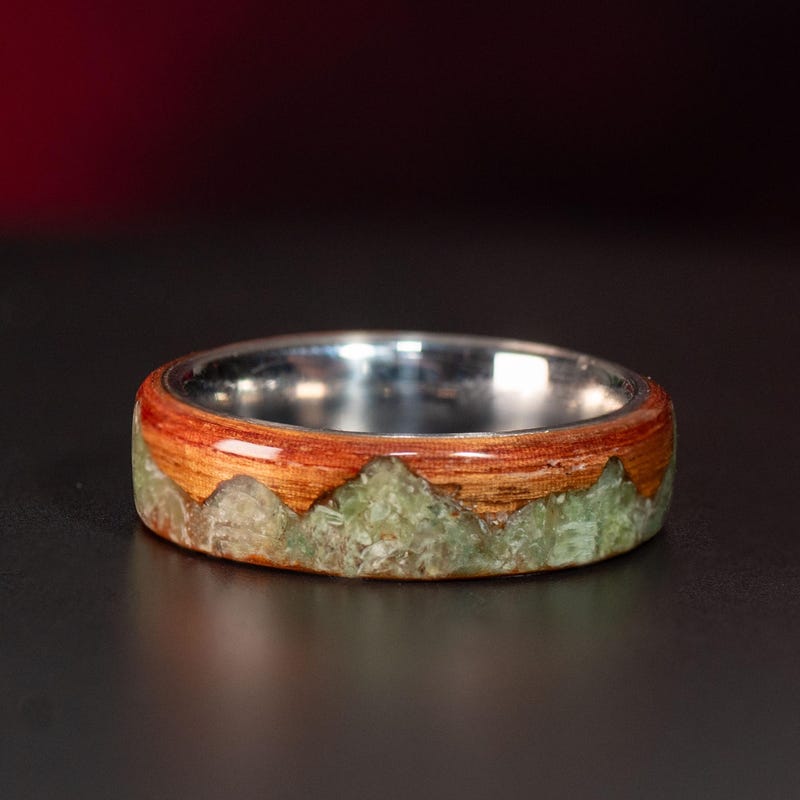 Wood Engagement Ring - Etsy