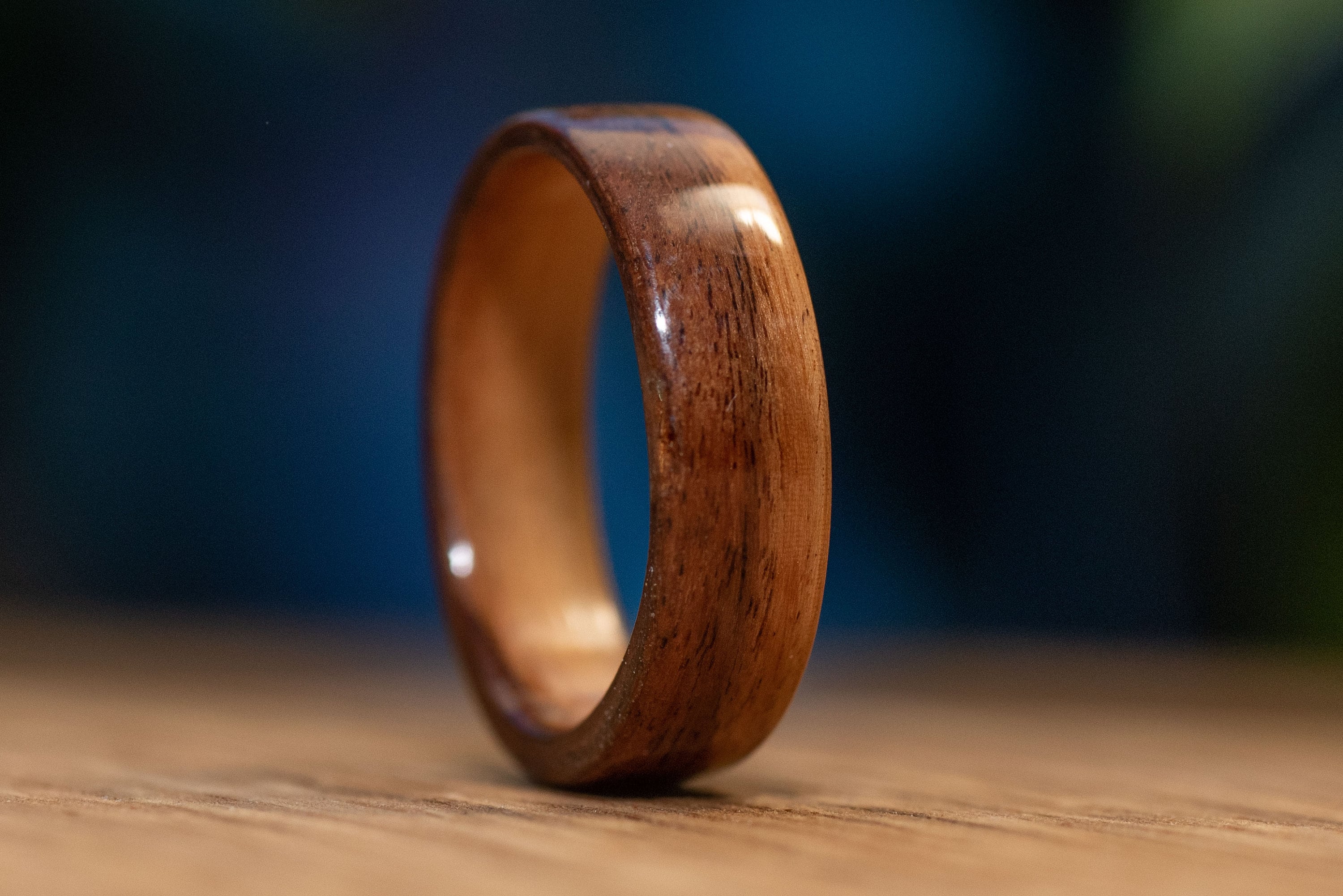 Rosewood Wooden Ring. Bentwood Ring Made With Beautiful Piece | Etsy