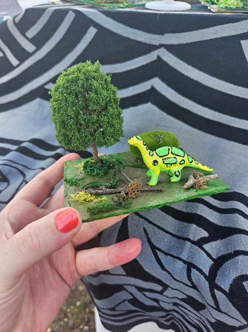 Vintage Dino Bronti Diorama - Etsy