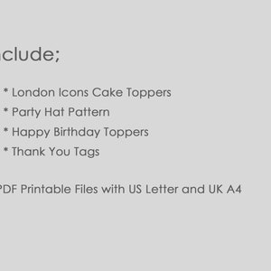 London Cupcake Toppers England Themed Party Decoration - Etsy