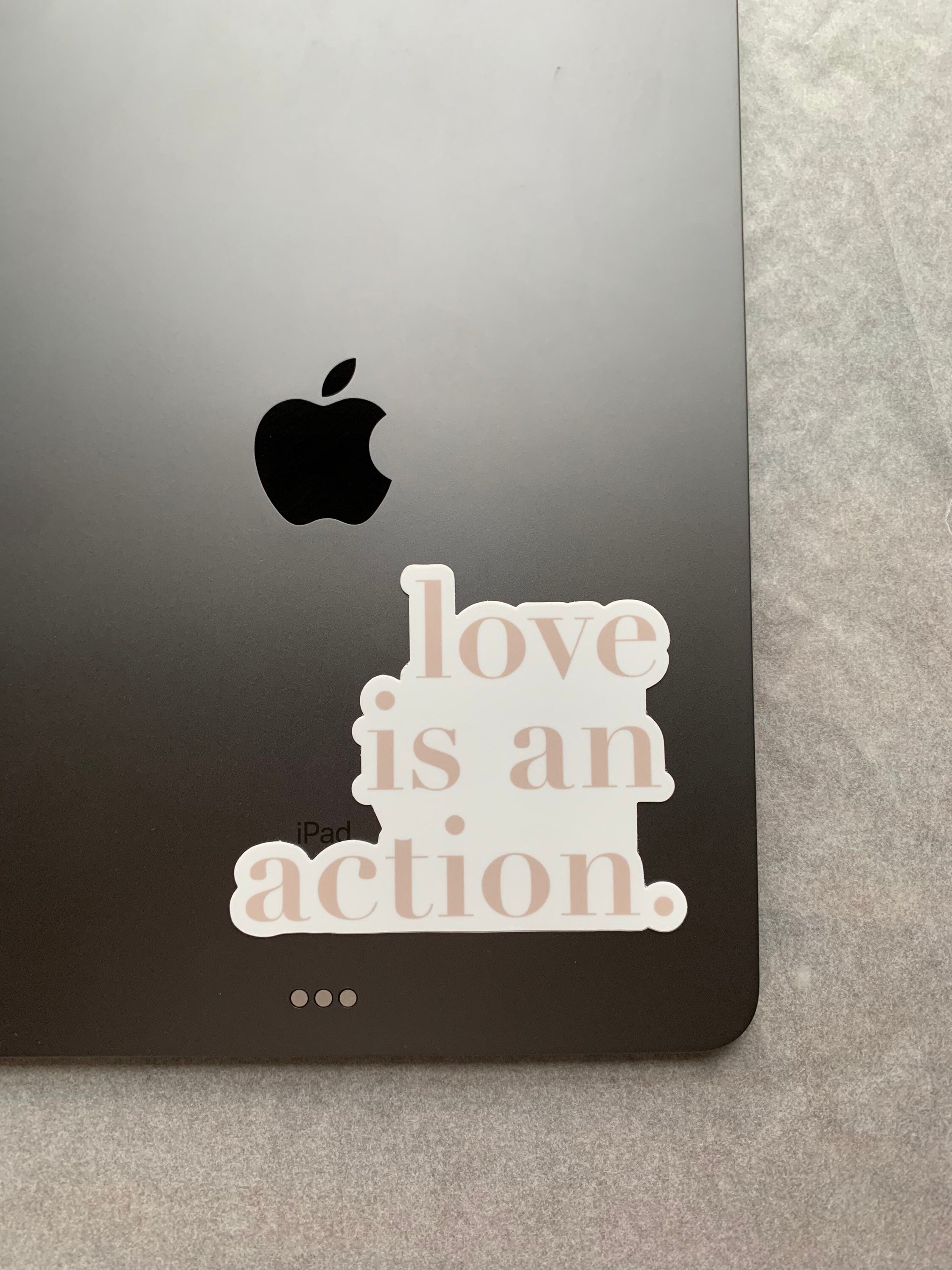 Love is an Action Die Cut Vinyl Sticker | Etsy