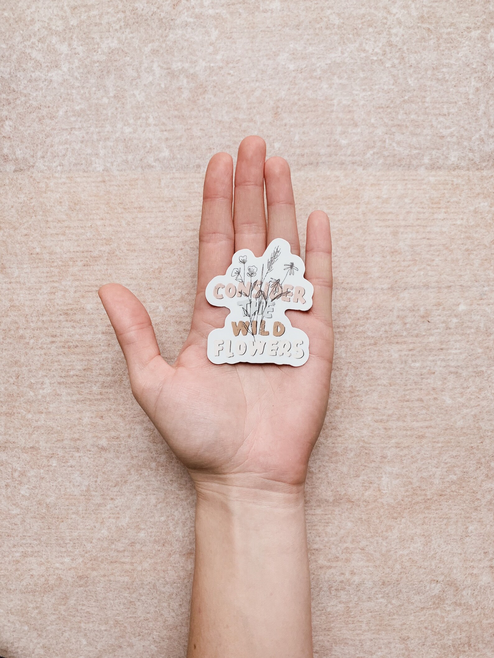 Consider the Wildflowers Sticker Die Cut Vinyl Sticker | Etsy