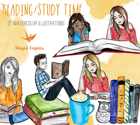 Reading Time Clip Art