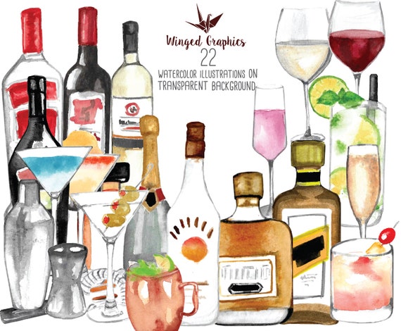 Bar Drinks Clipart