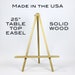 Gold Tabletop Easel, Wedding Table Easel, Large Tabletop Display Easel ...