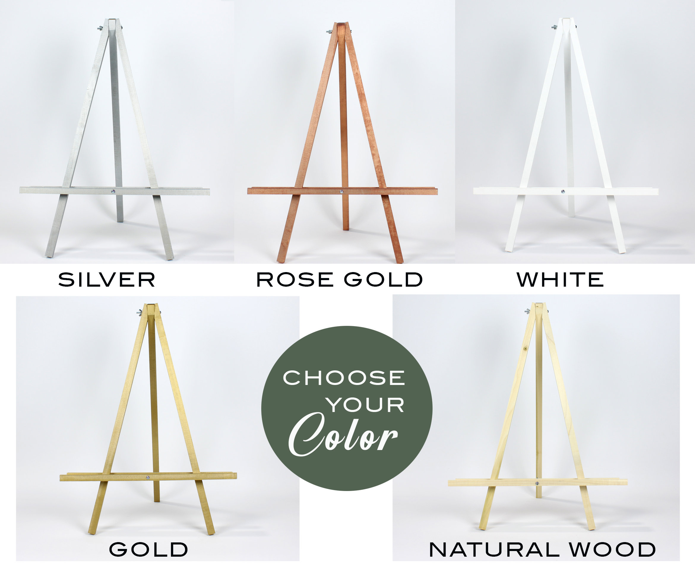Gold Tabletop Easel, Wedding Table Easel, Large Tabletop Display Easel ...