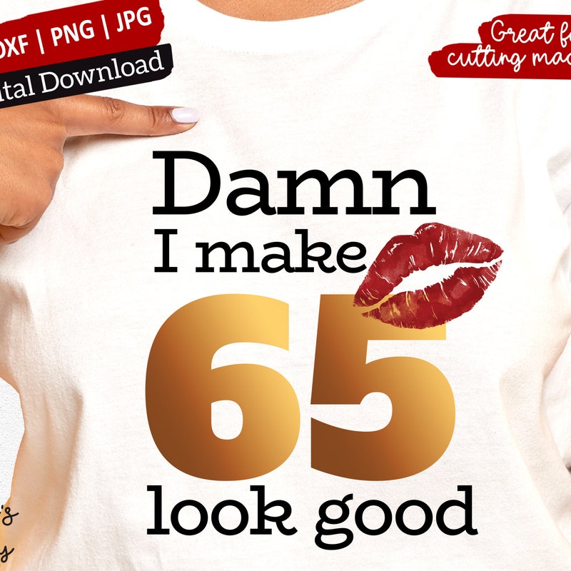 65th Birthday Svg - Etsy