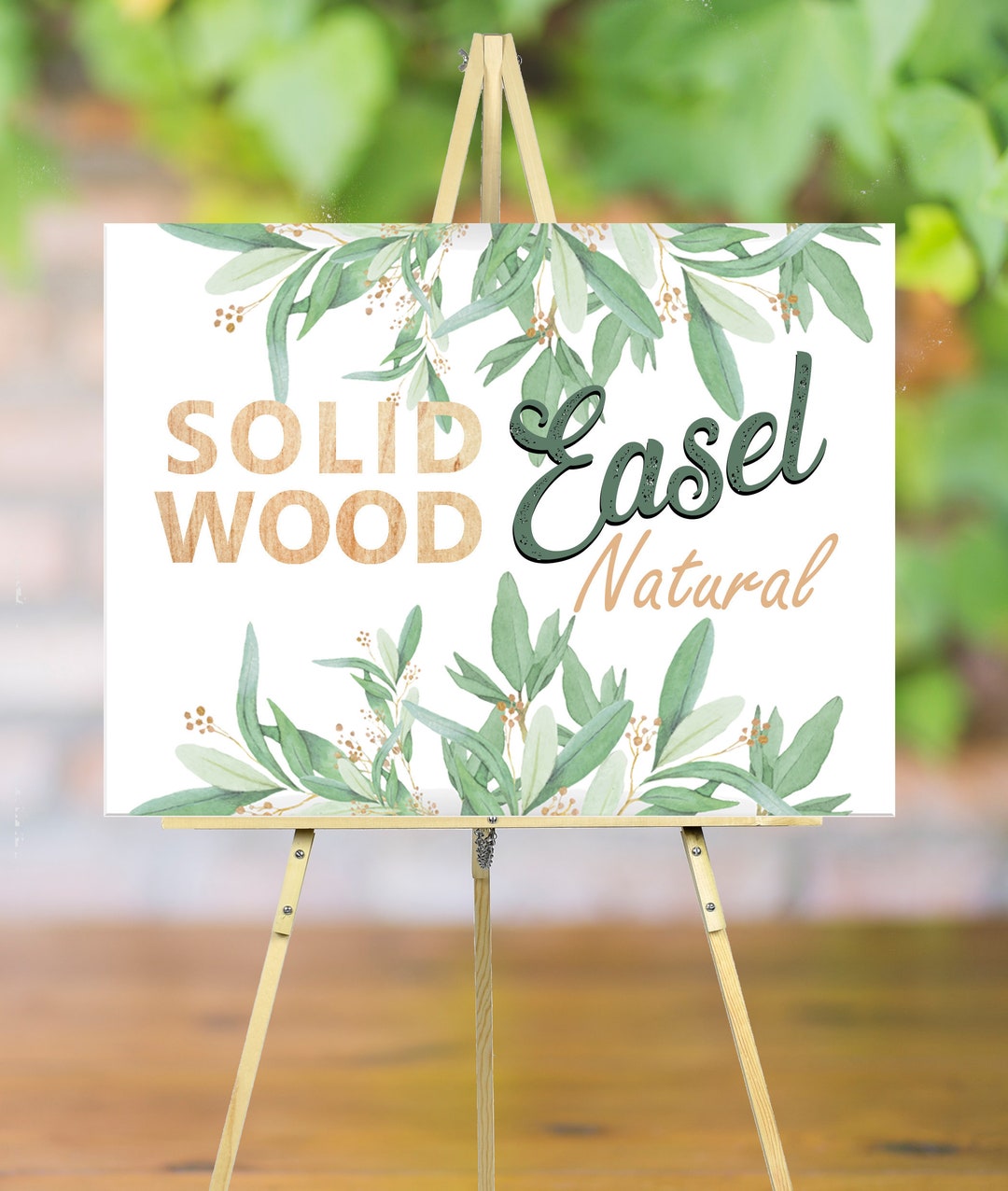 Wood Floor Easel Wedding Sign Stand, Wedding Easel Stand for Sign Stand ...