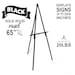 Easel for Wedding Sign Modern, Wooden Floor Easel for Welcome Sign ...