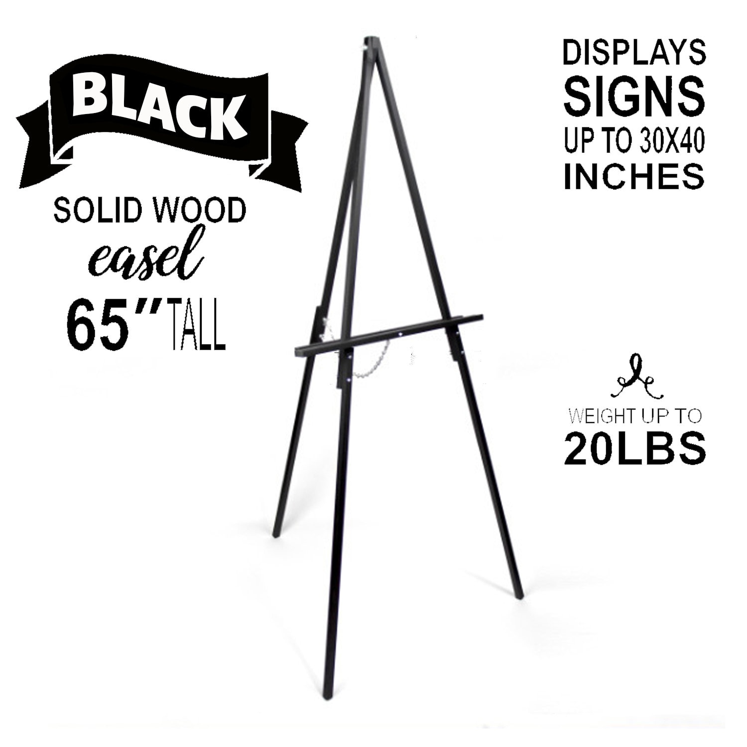 Easel for Wedding Sign Modern, Wooden Floor Easel for Welcome Sign ...