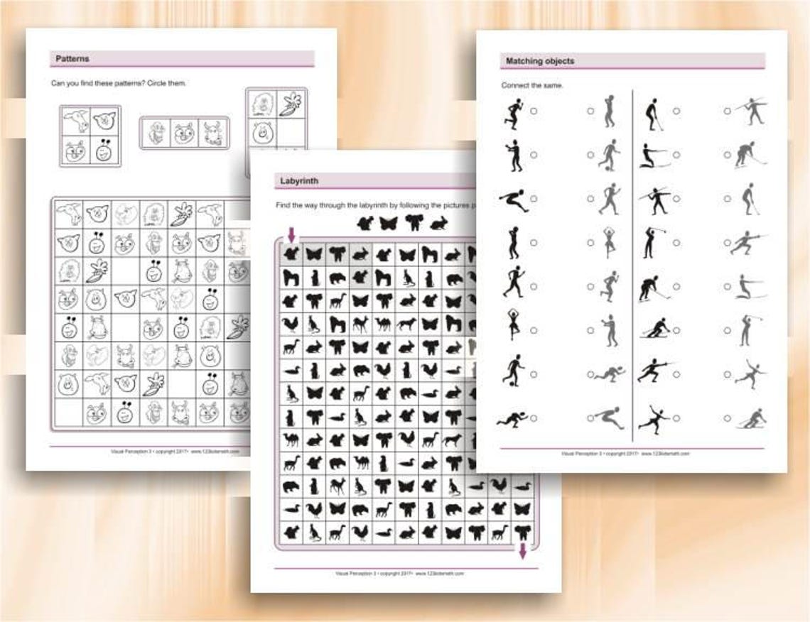 Visual Perception Activities | 41 Printable Worksheets With Solutions ...