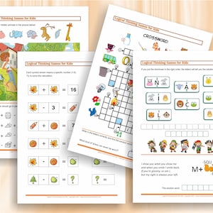 Logical Thinking Games for Kids - Brain Teasers for Children Ages 8 ...