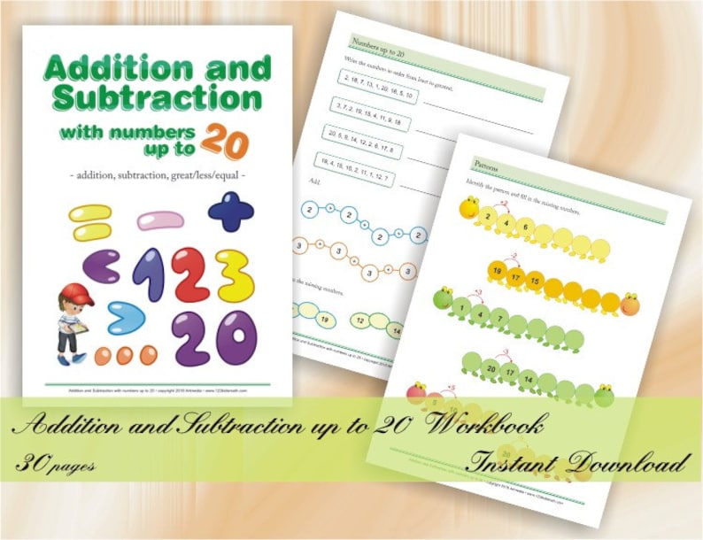 Addition and Subtraction With Numbers up to 20 | 1st Grade Math ...