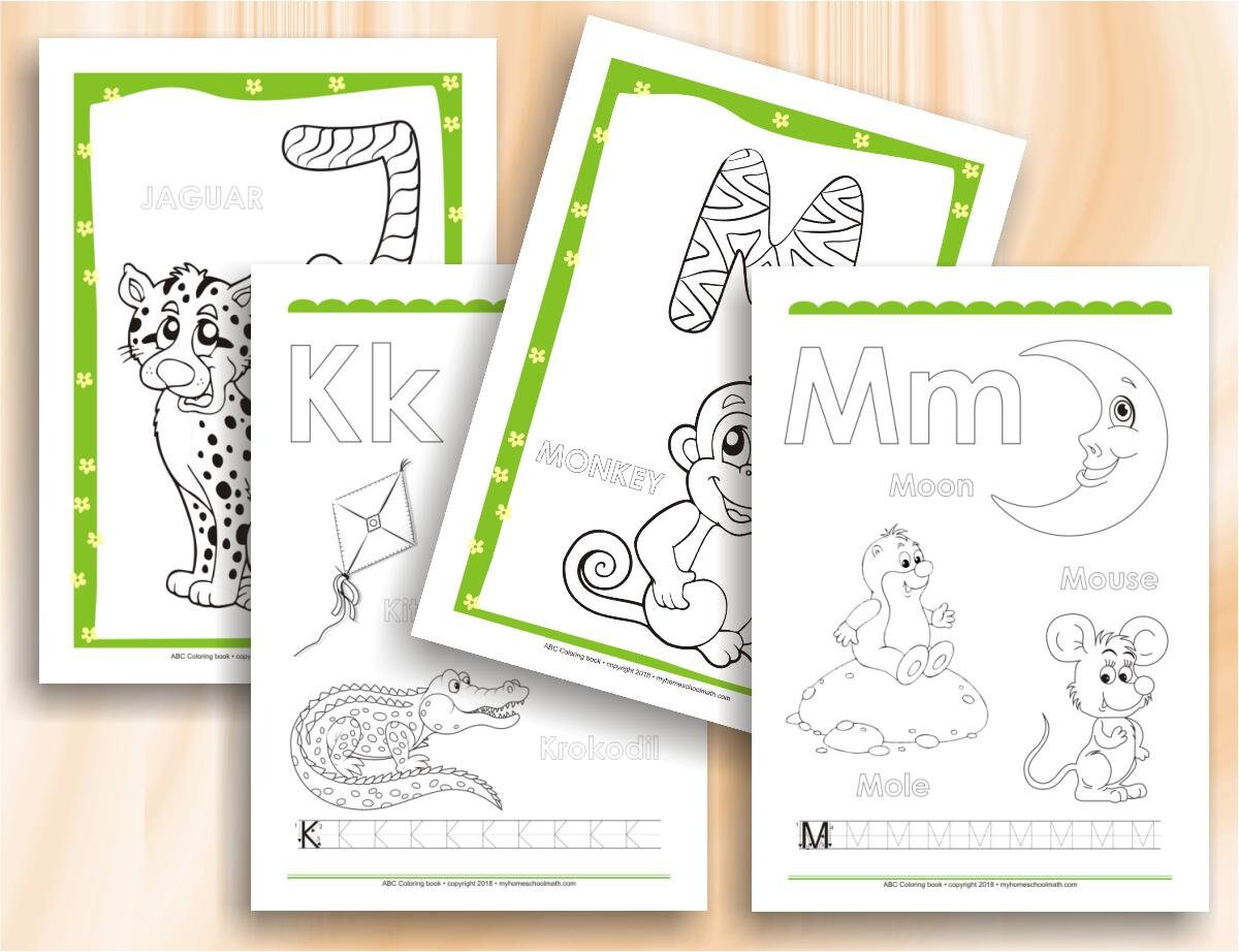 ABC Coloring Book - Alphabet Coloring Pages for Preschool and ...