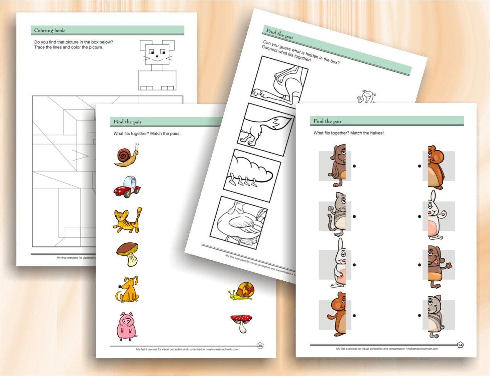 My First Exercises for Visual Perception and Concentration | 56 ...