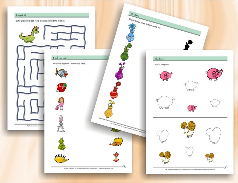 My First Exercises for Visual Perception and Concentration | 56 ...