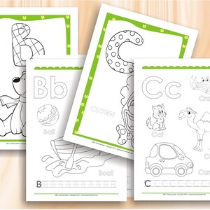 ABC Coloring Book - Alphabet Coloring Pages for Preschool and ...