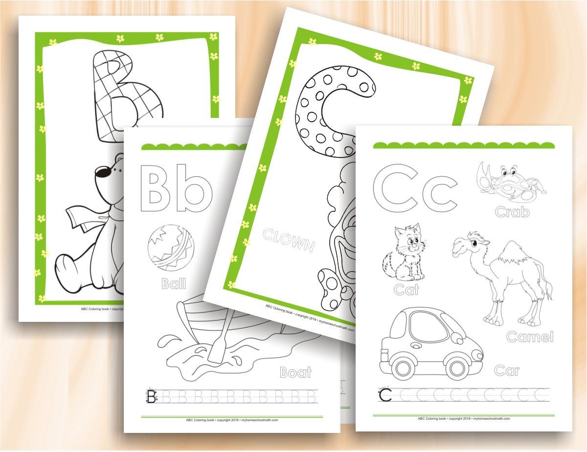 ABC Coloring Book - Alphabet Coloring Pages for Preschool and ...