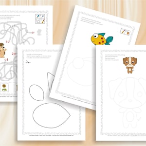 Fine Motor Activities - Trace, Color, Cut&paste | 65 Printable ...