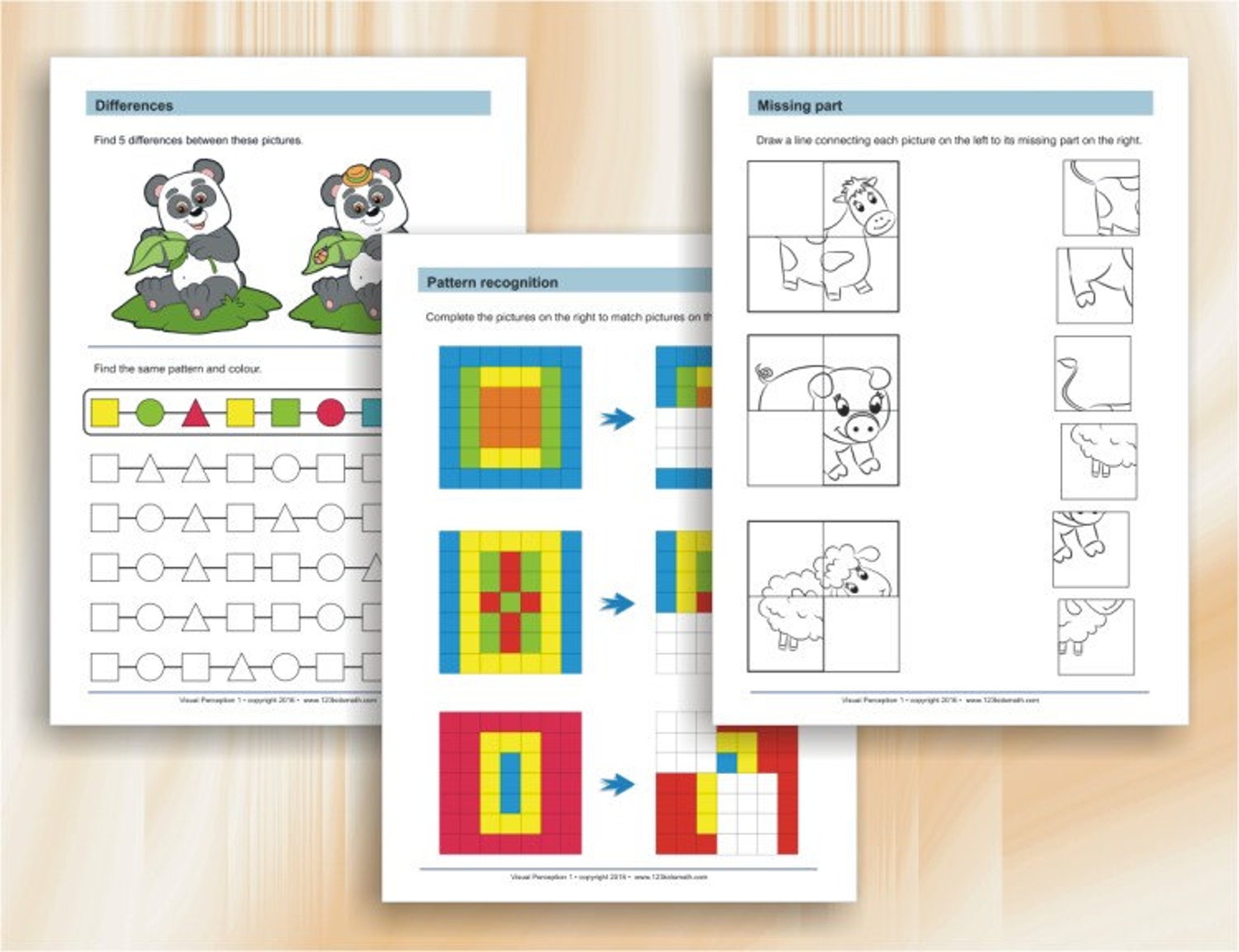 Visual Perception Activities | 40 Printable Worksheets |download ...