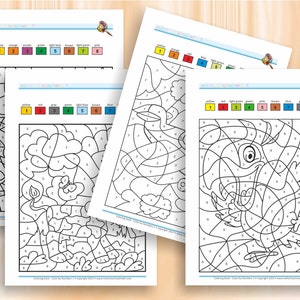 Color by Number for Kids Ages 6-10 Part 1 | Activity Book | 30 Cute ...