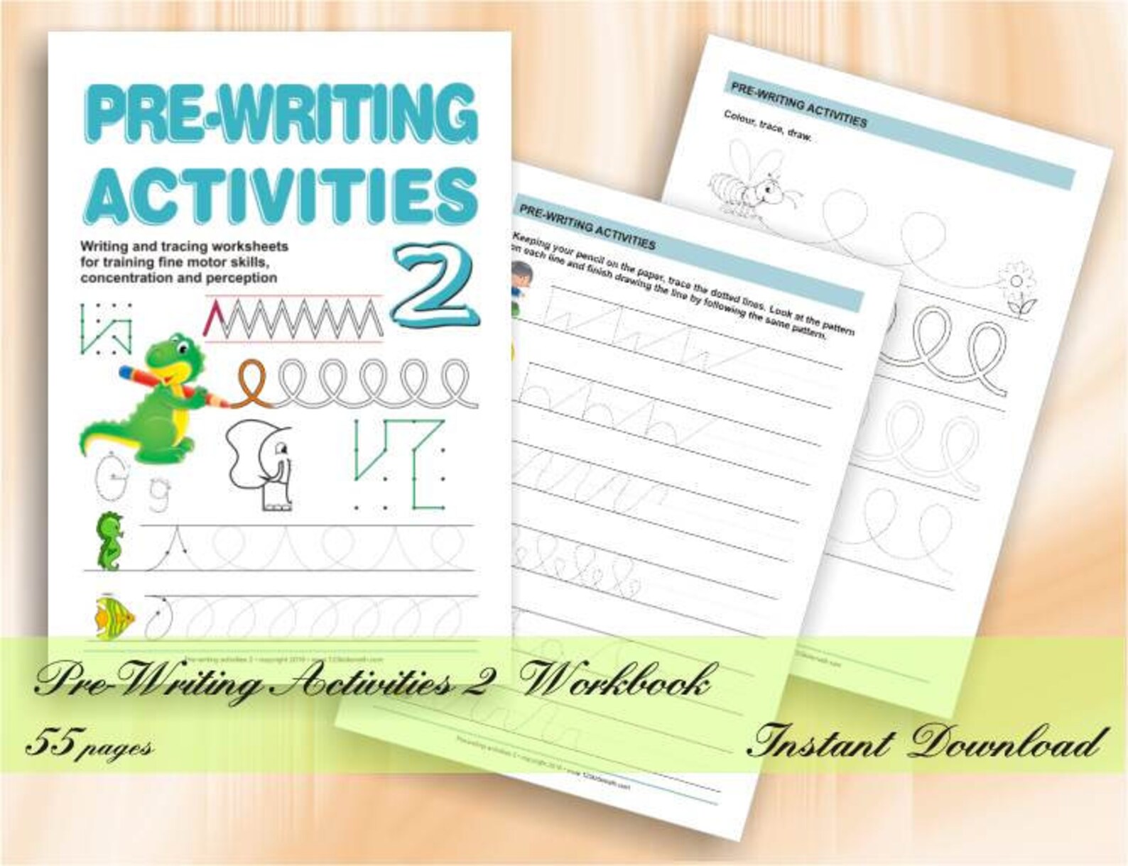Pre-writing Activities for Preschool & Kindergarten | 52 Printable ...
