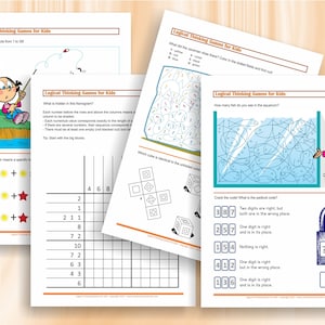 Logical Thinking Games for Kids - Brain Teasers for Children Ages 8 ...