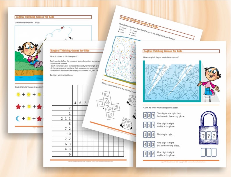 Logical Thinking Games for Kids - Brain Teasers for Children Ages 8 ...